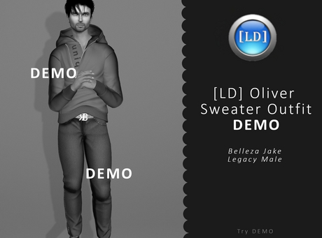 Second Life Marketplace - DEMO [LD] Oliver Sweater Outfit